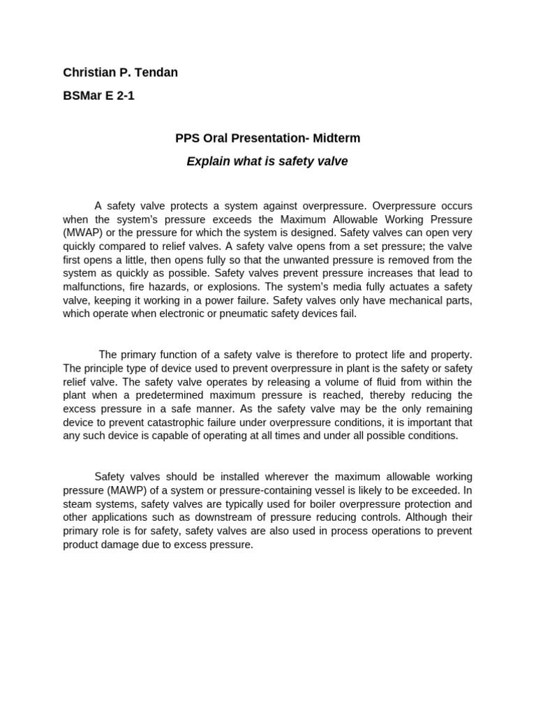 PPS Midterm (Oral, Research) | PDF | Steam | Boiler