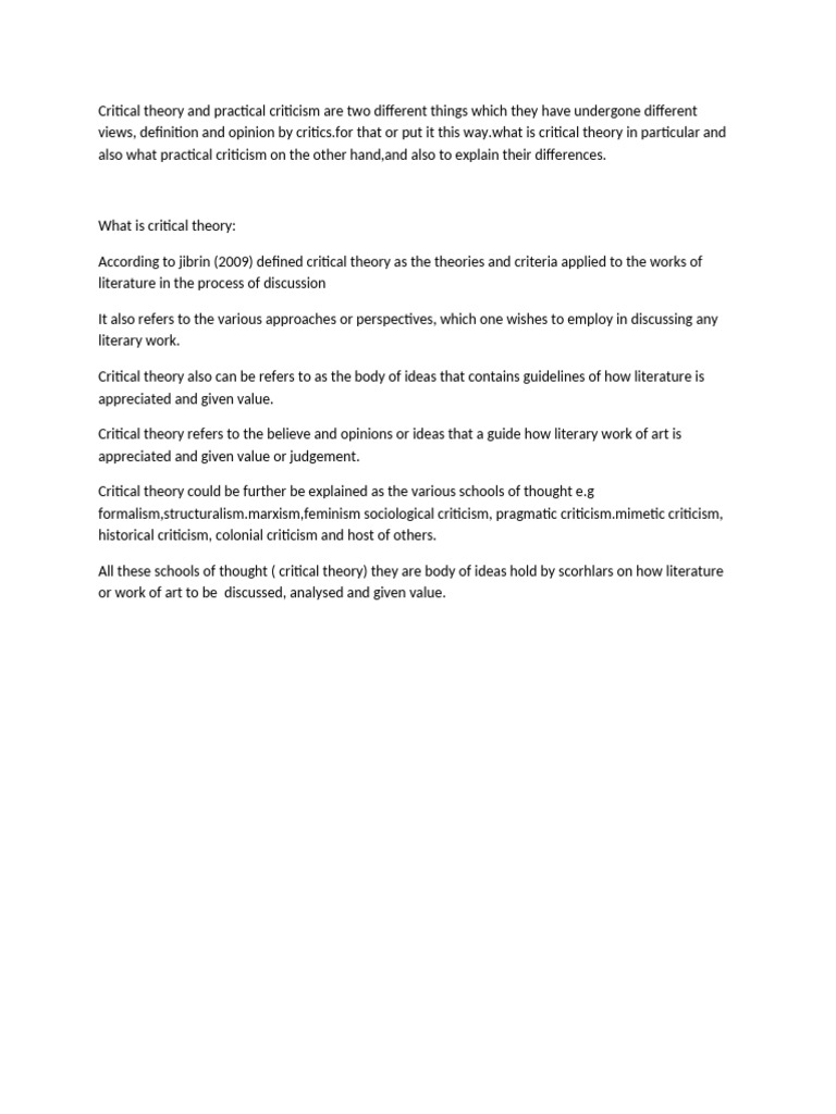 Critical theory-WPS Office | PDF