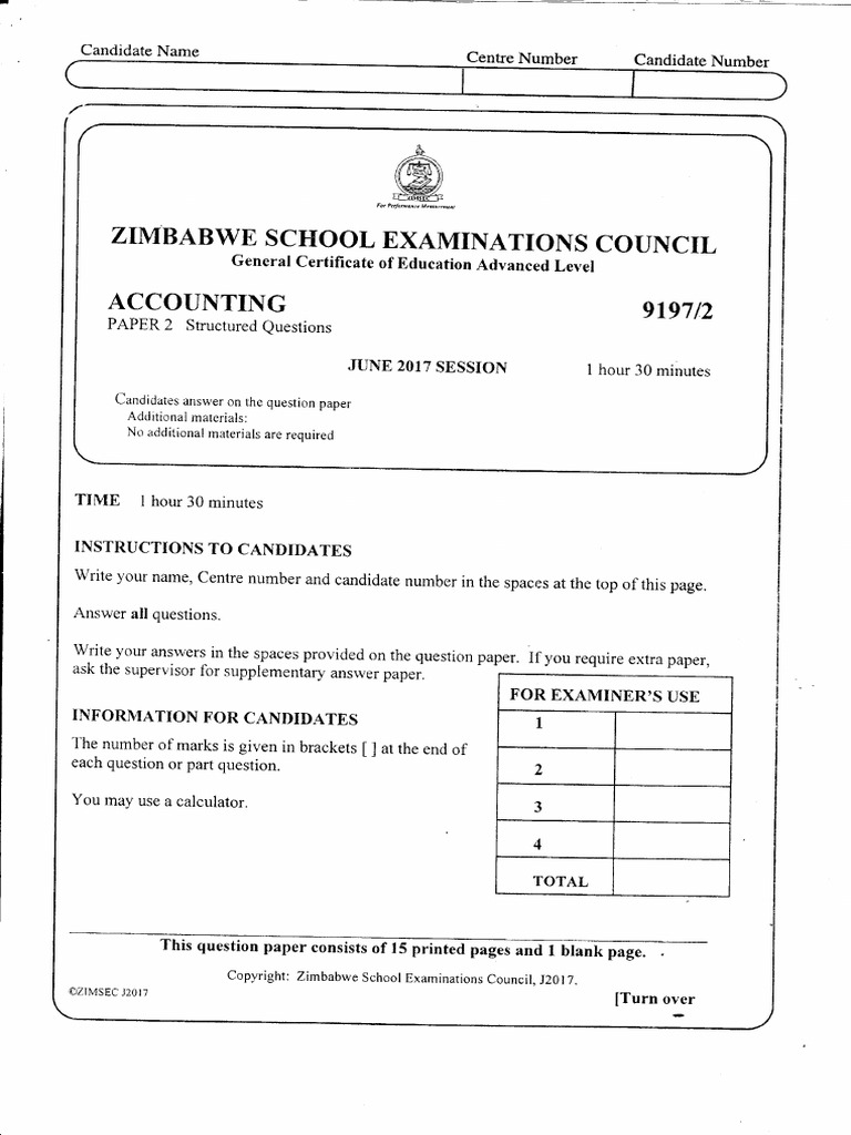 A Level Accounts 2 June 2017 20170627 0001 | PDF | Expense | Dividend