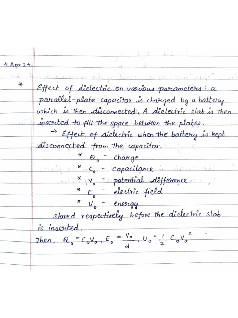 Physics CW notes XII-D | PDF