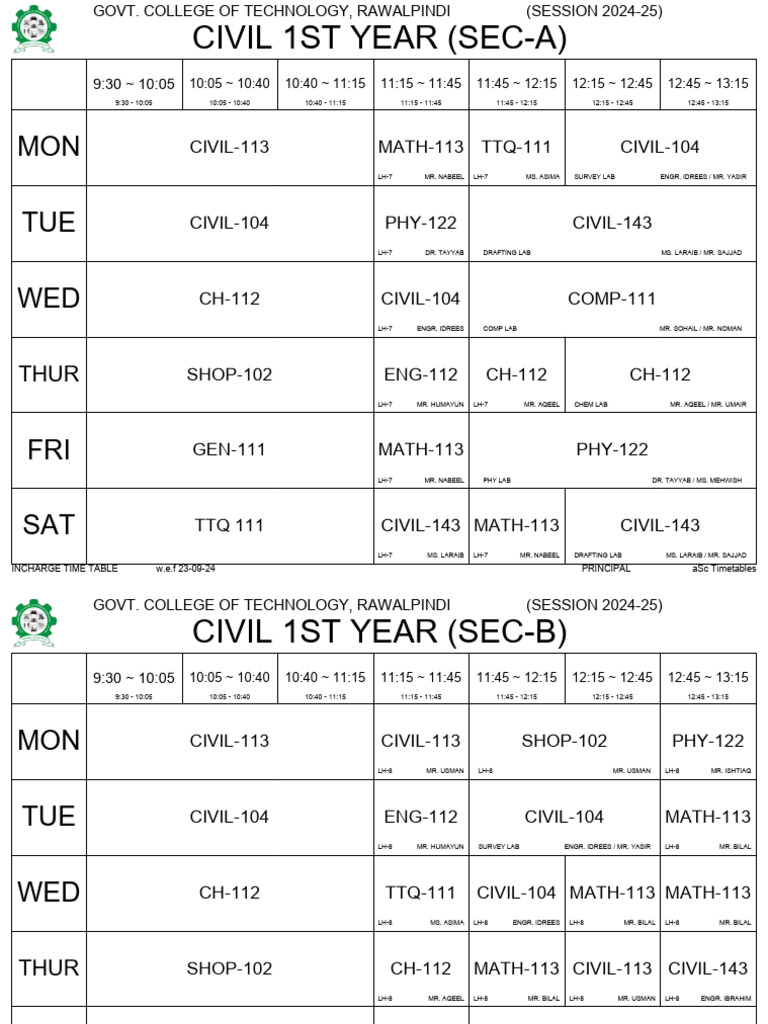 Mid Term Week 1 Civil Technology | PDF