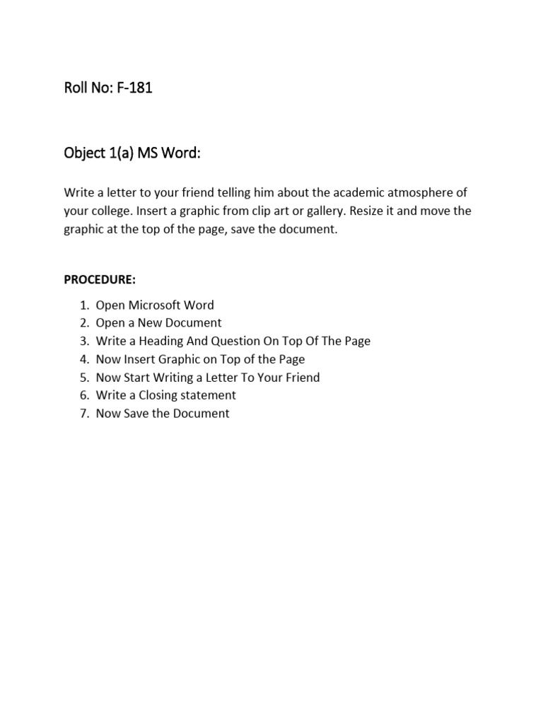 Letter Assignment | PDF