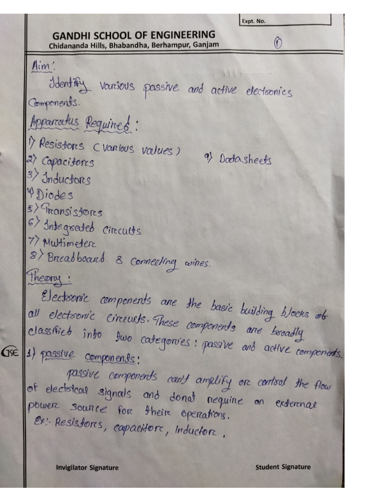 Pratical Experiment Pdf