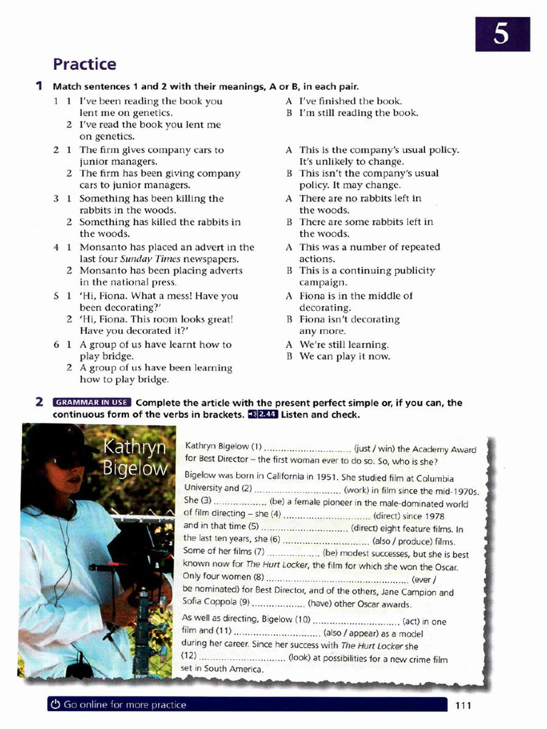 MY GRAMMAR LAB ADVANCED-TENSES | PDF