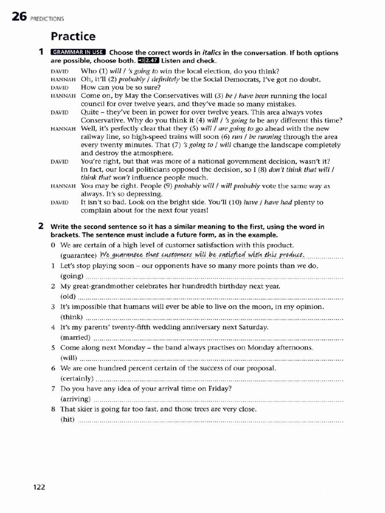 My Grammar Lab Advanced - Future Tense | PDF