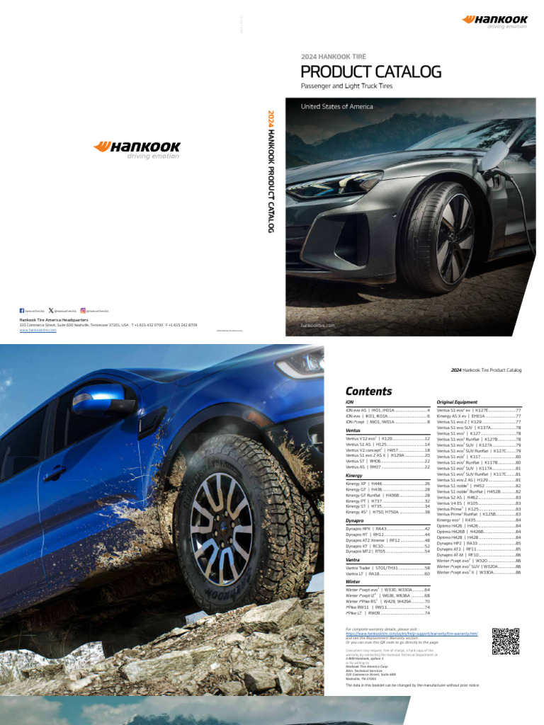 HANKOOK | PDF | Tire | Products