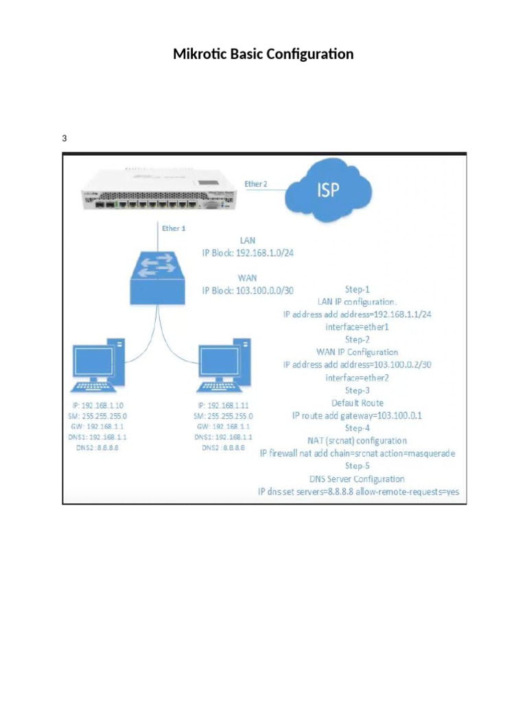 Mikrotic | PDF | Ip Address | Router (Computing)