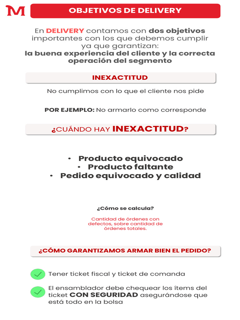 Mejora la Exactitud y Eficiencia en Delivery | PDF