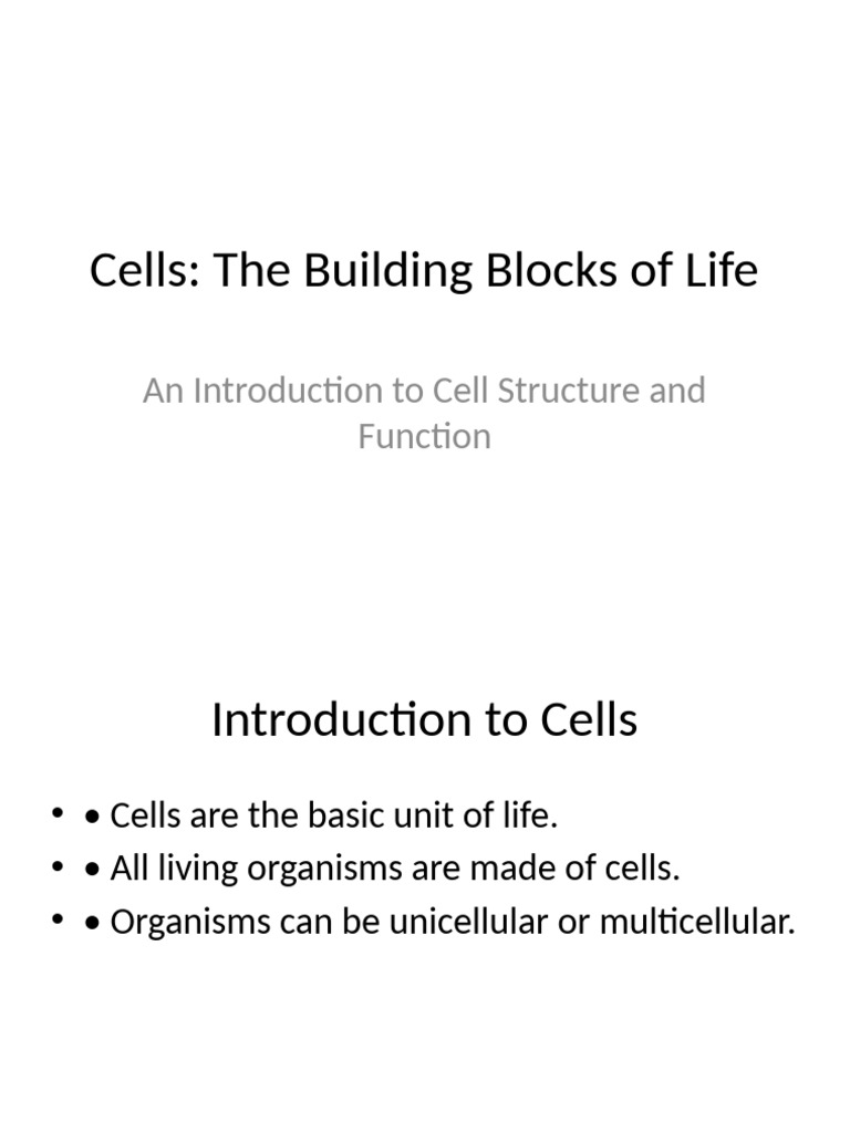 Cells Presentation | PDF