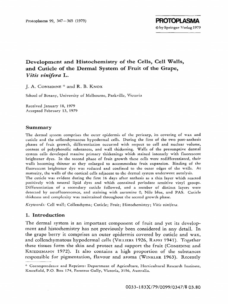 1979-Development and Histochemistry of The Cells, Cell Walls, and ...