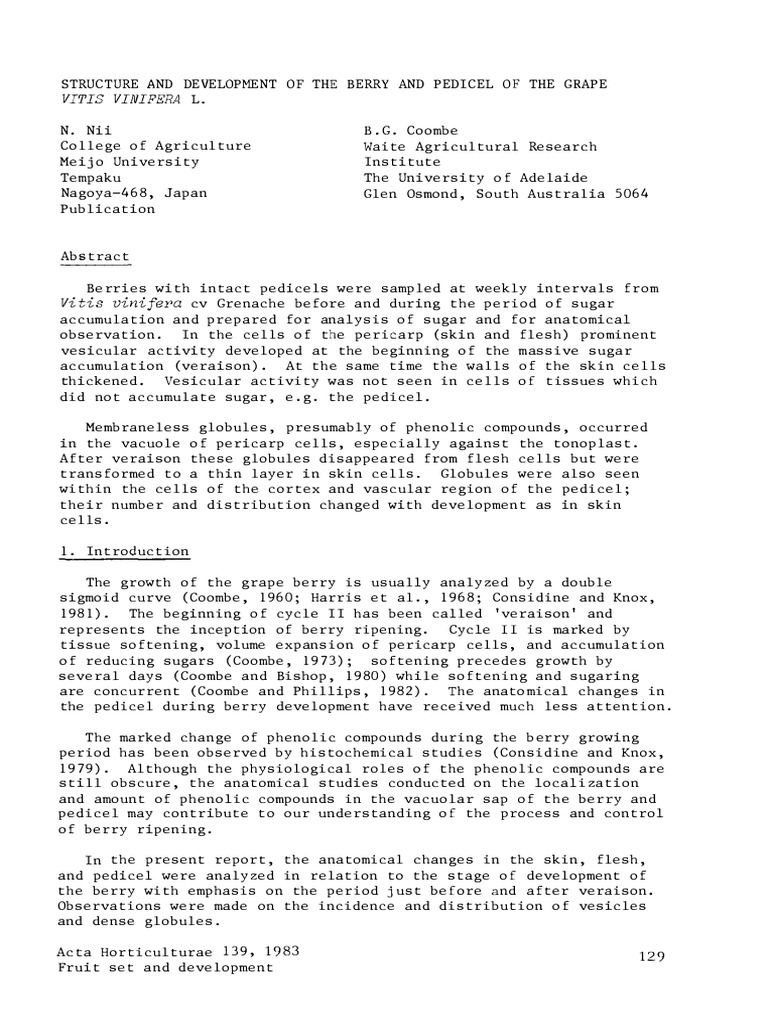 1983-Structure and Development of The Berry and Pedicel of The Grape ...