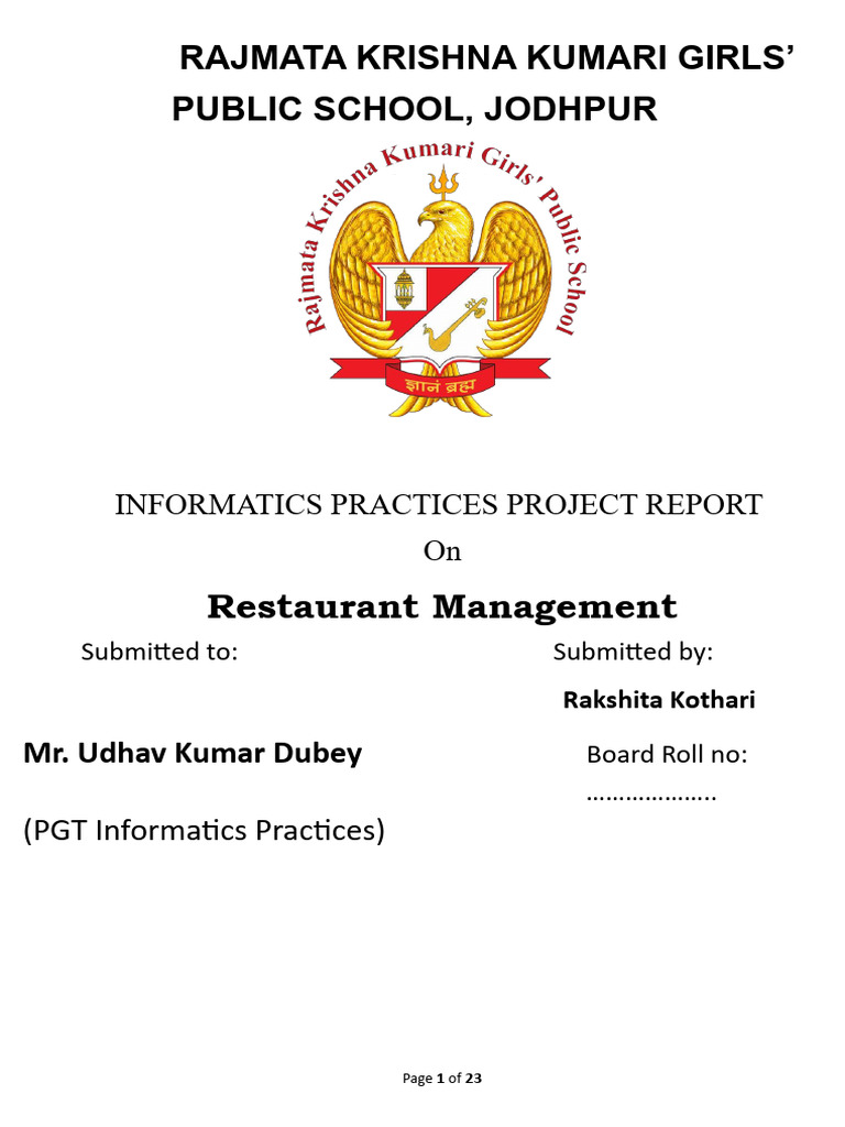 IP Proj Library (Sample Report) Rakshita | PDF | Computer File | Computer Data Storage