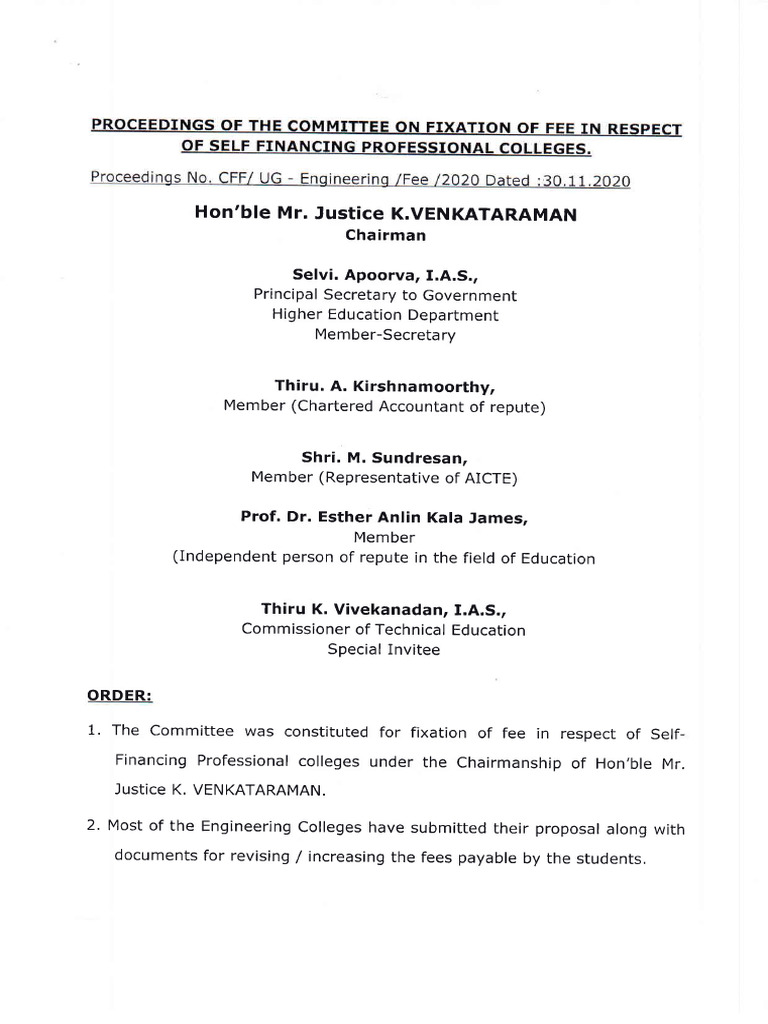 SO Signed Copy 20-21 Fee Engg | PDF