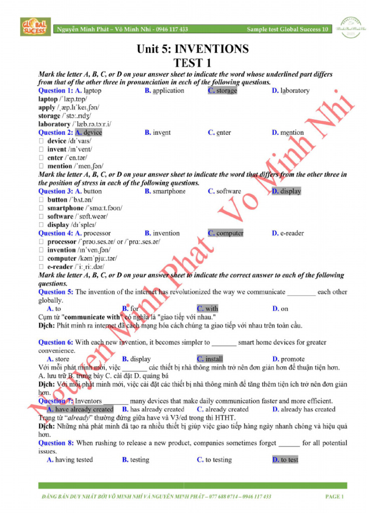 L10 - Key Unit 5 | PDF