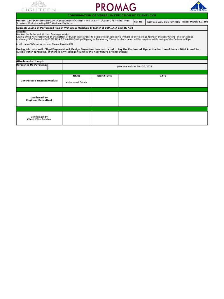 CVI 1 Perforated Pipe | PDF