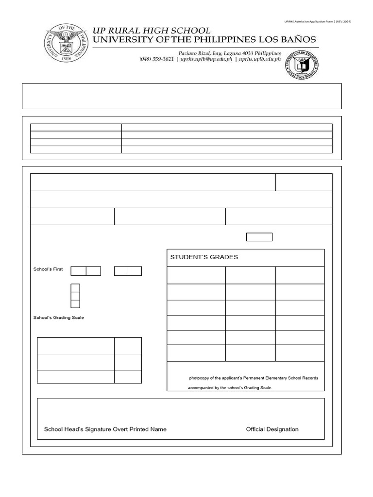 UPRHS AAF2 Rev 2024 | PDF