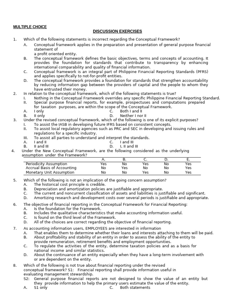 02 Conceptual Framework 1 | PDF | Historical Cost | Expense