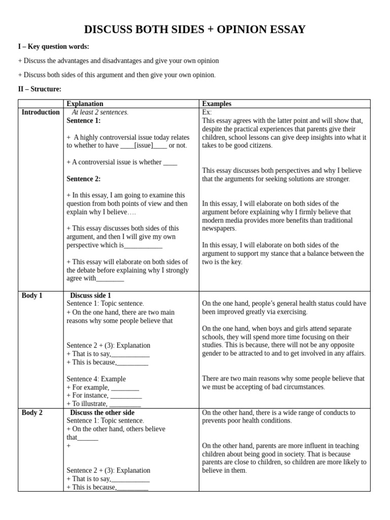 Lesson Discuss Both Views | PDF | Argument | Essays