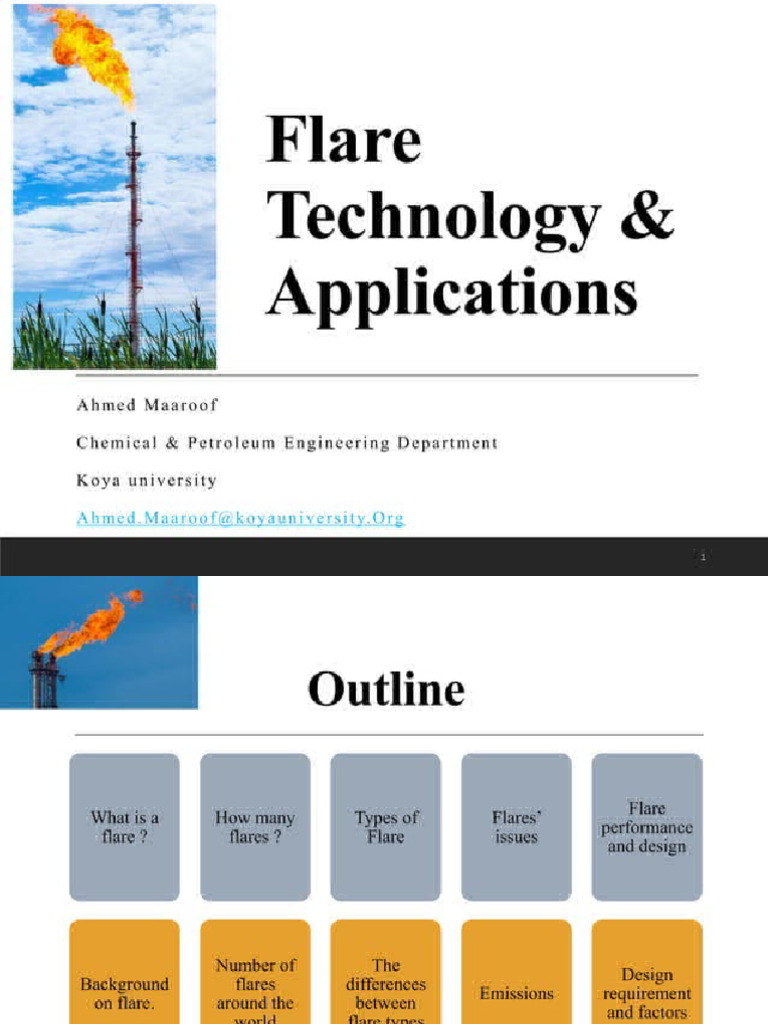 Flare Technology Applications 1675035977 | PDF