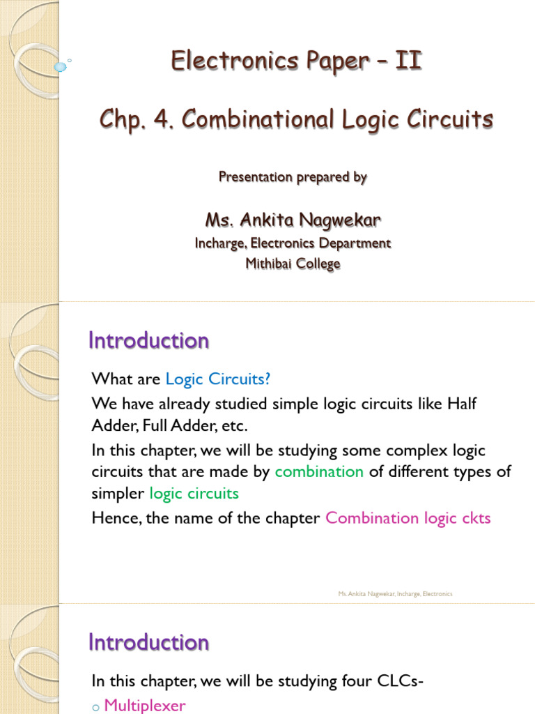 SYJC - Combinational Logic CKT | PDF | Binary Coded Decimal | Logic Gate