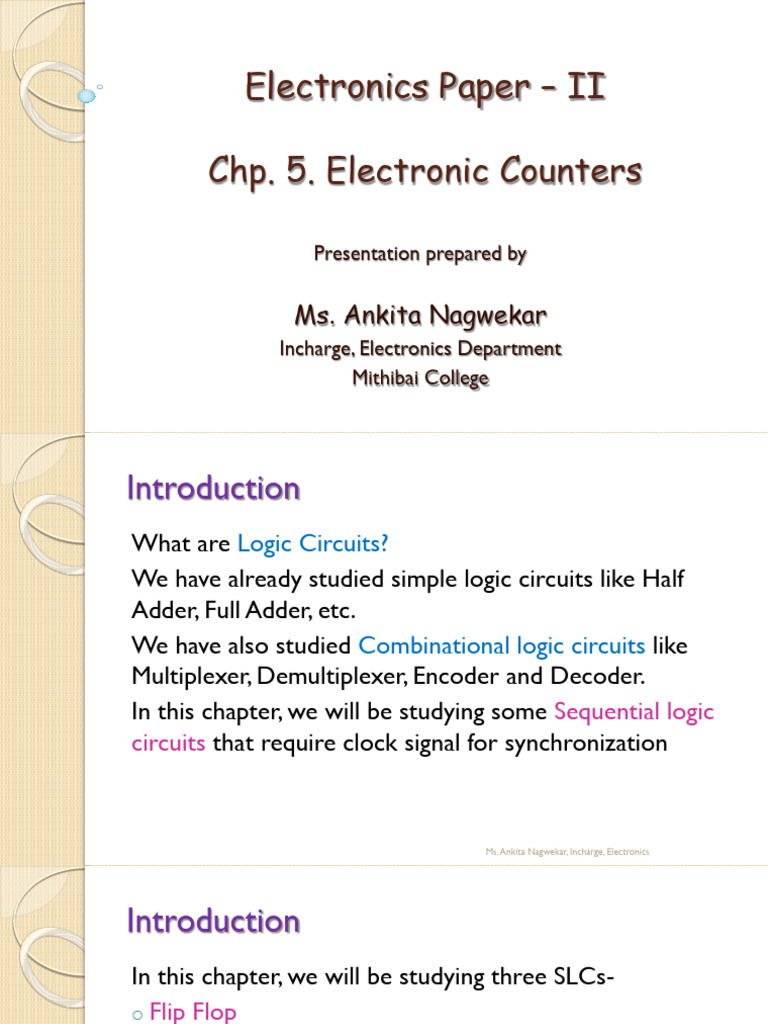 SYJC Electronic Counters | PDF | Logic Gate | Electronic Design