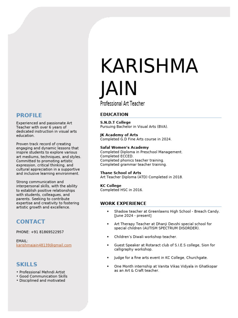 Karishma Jain | PDF
