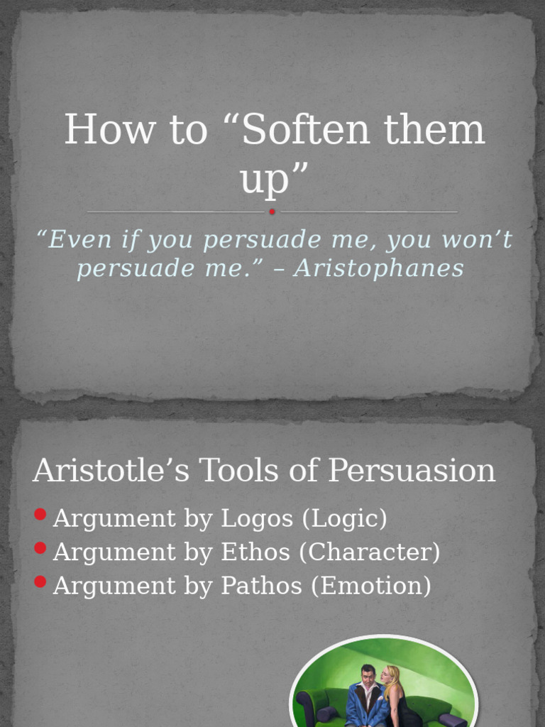 Aristotles 3 Tools Persuasion | PDF