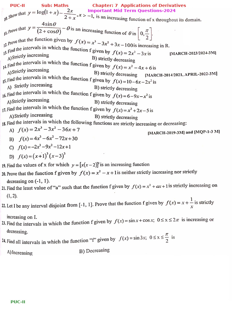 Applications of Derivatives-1-3 | PDF