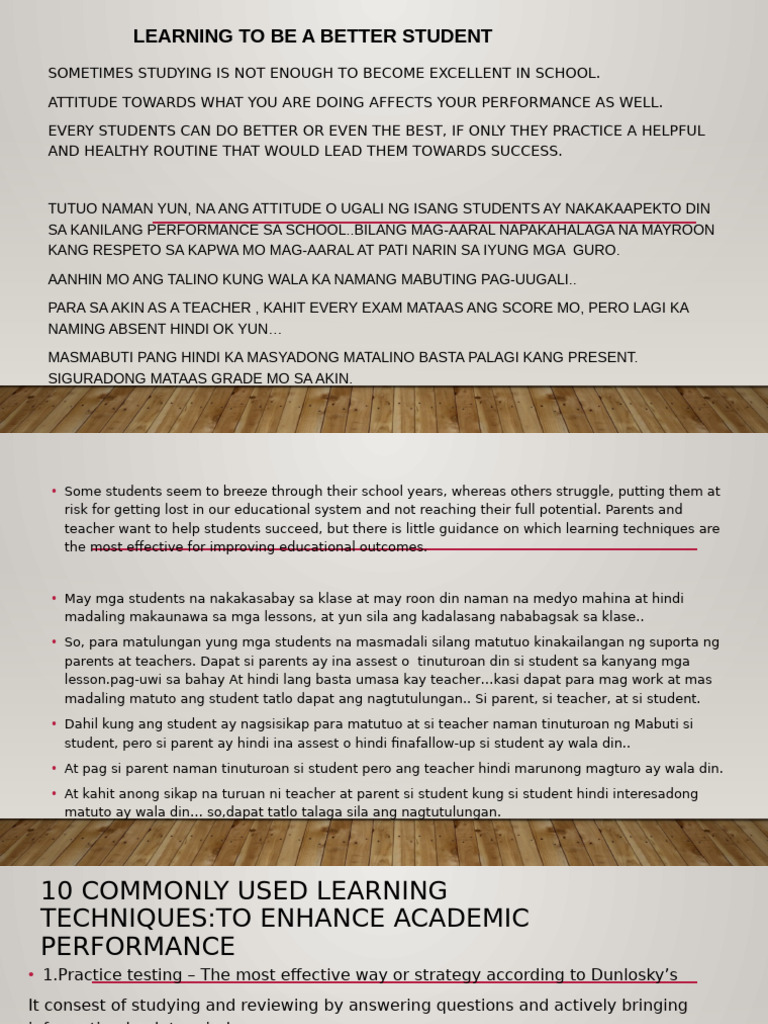 Effective Study Techniques for Students | PDF | Id