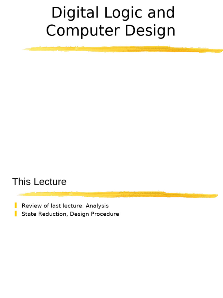 Analysis of Clocked Sequential Circuits and State Table and State ...