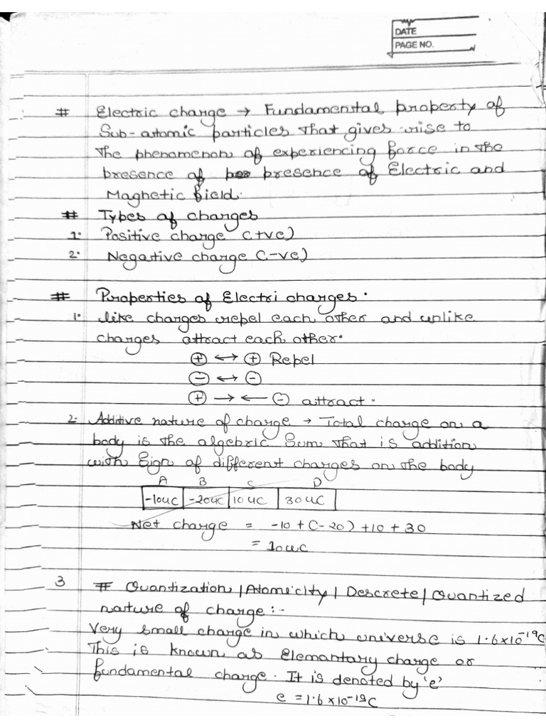 Electric Charge and Fields | PDF