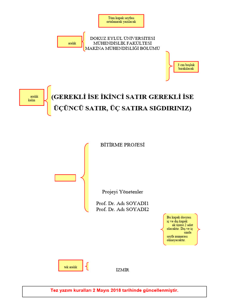 Bitirme Projesi Yazim Kurallari-Rev052018 | PDF