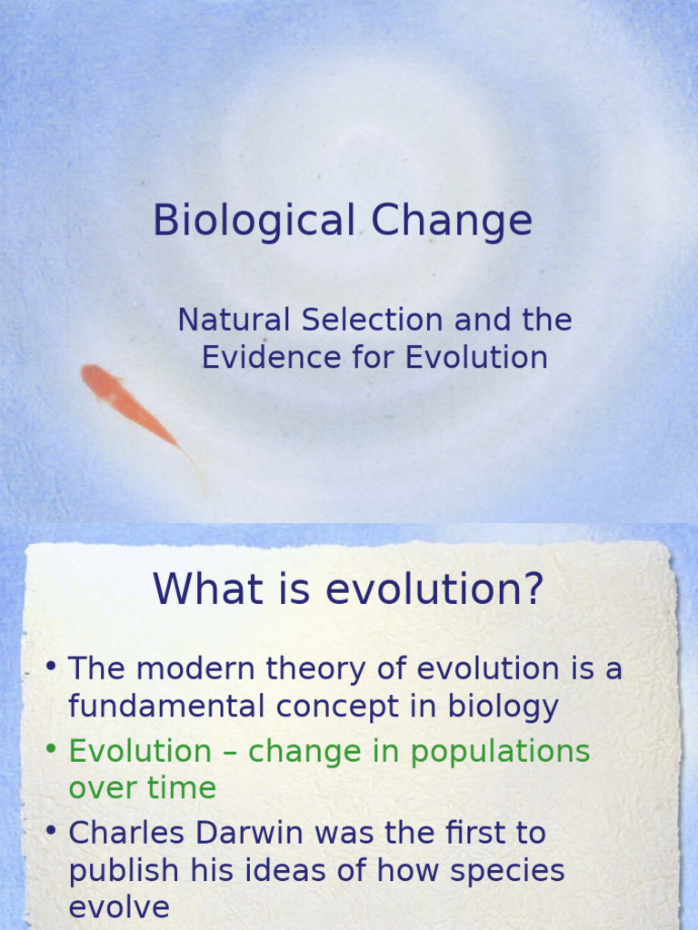 2 Biological Change | PDF | Evolution | Natural Selection