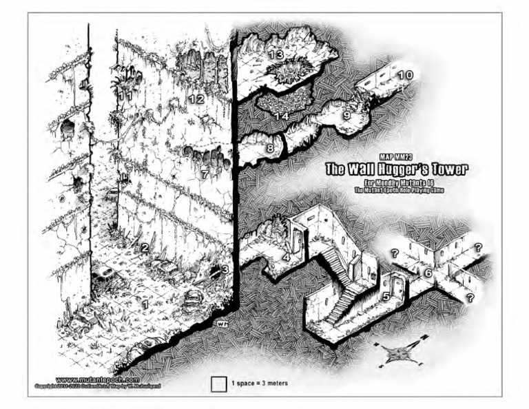 Mutant Epoch MM 23 Wall Hugger Street Canyon Map | PDF