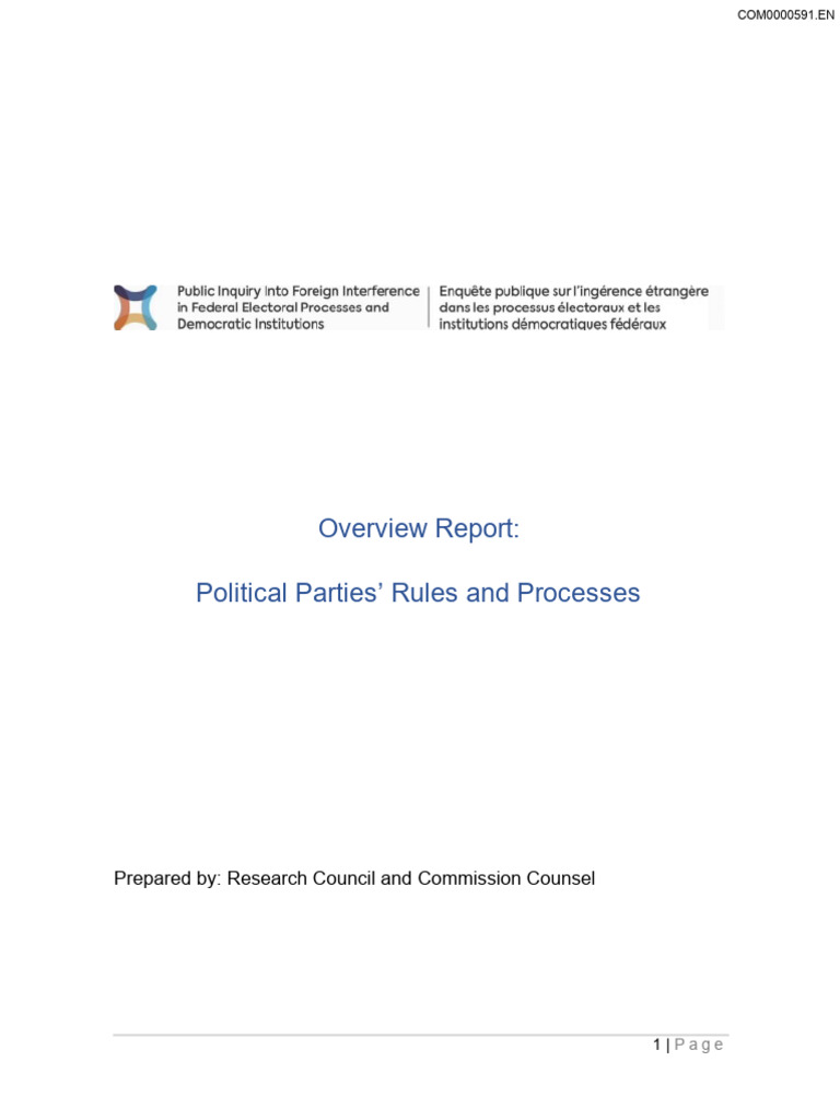 Political Parties' Rules Overview Report | PDF | United States Congress ...