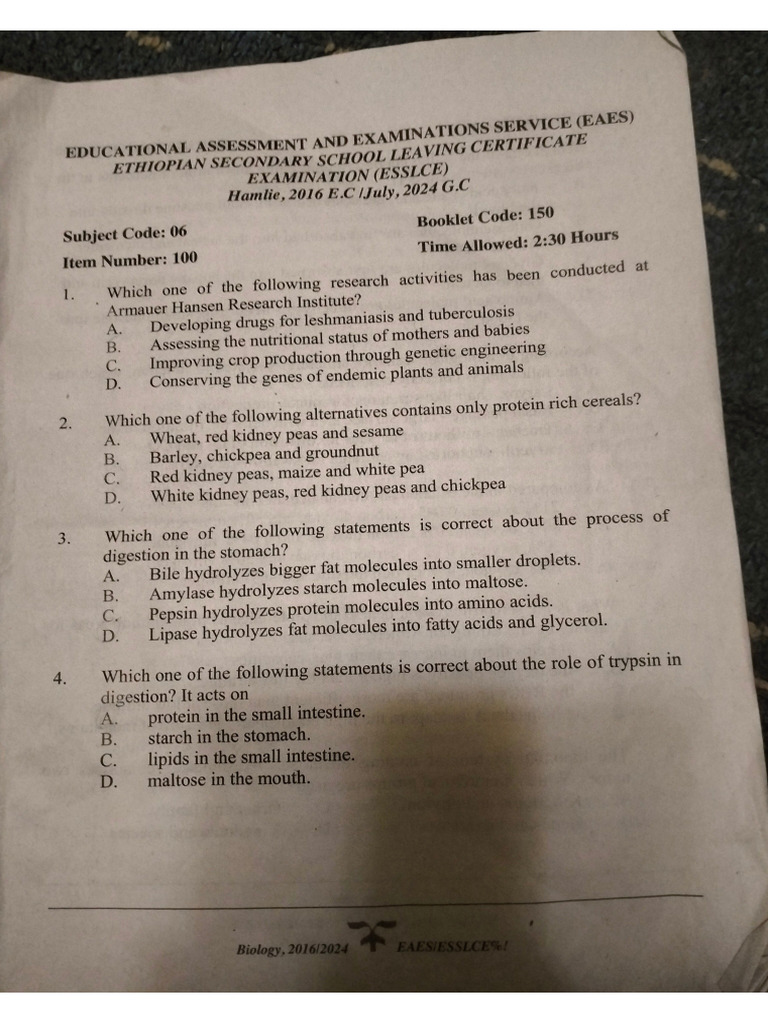 Matric Bio | PDF