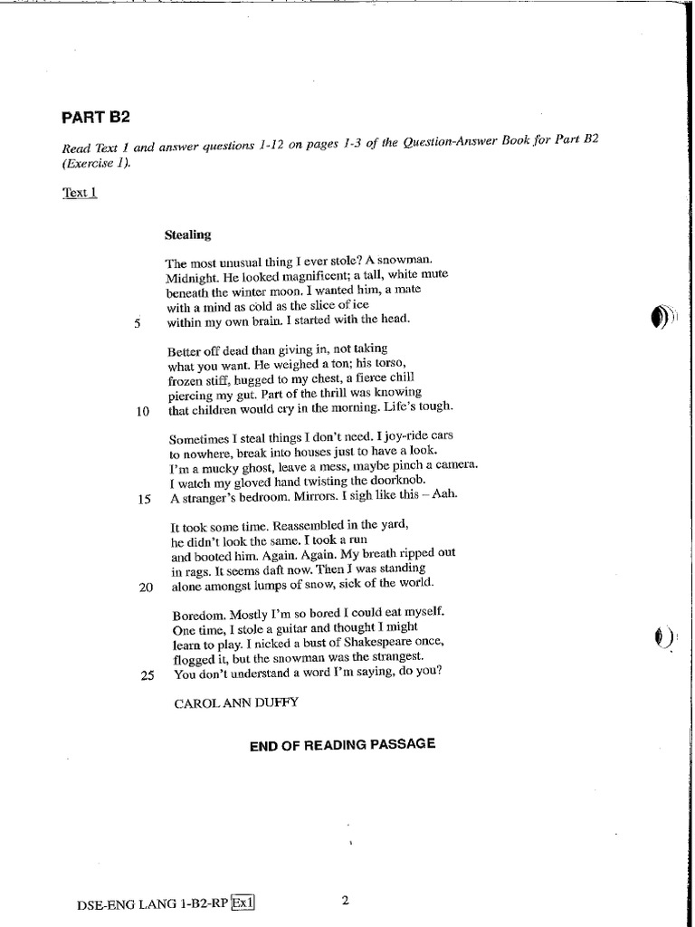 Focus On Poems Ex1 | PDF