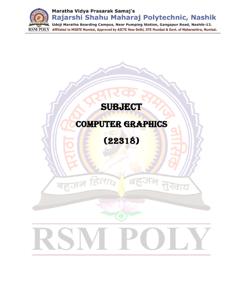 PNP RSM QB Cgr22318final | PDF | 2 D Computer Graphics | Graphics