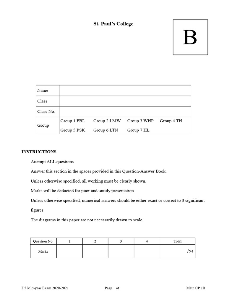 2021F5T1Paper1SectionBQAB | PDF | Vertex (Graph Theory) | Theoretical ...