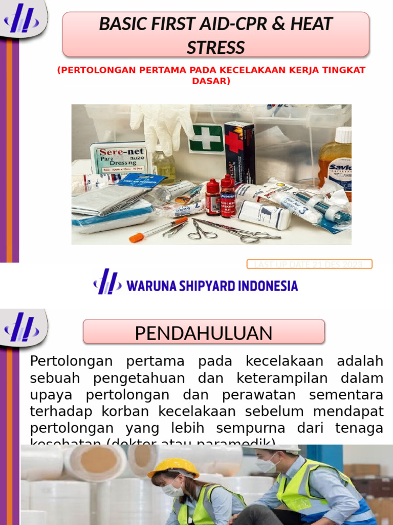 Basic First Aid - CPR & Heat Stress | PDF