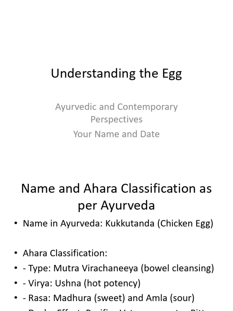 Egg Presentation | PDF