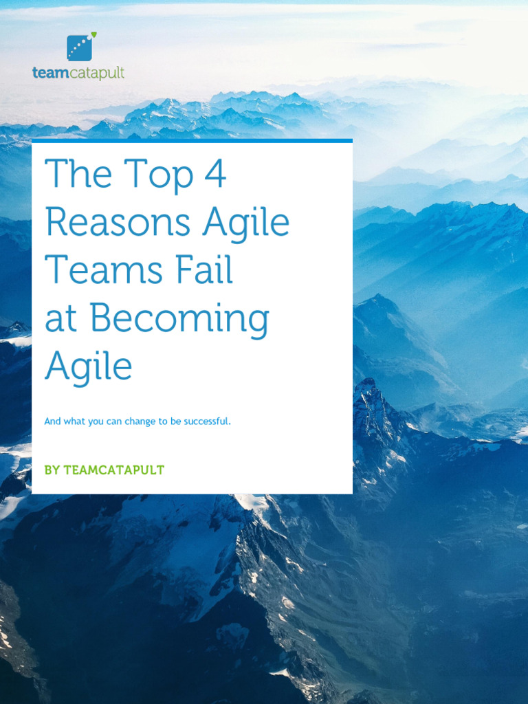 4 Reasons Teams Fail at Becoming Agile | PDF | Agile Software ...