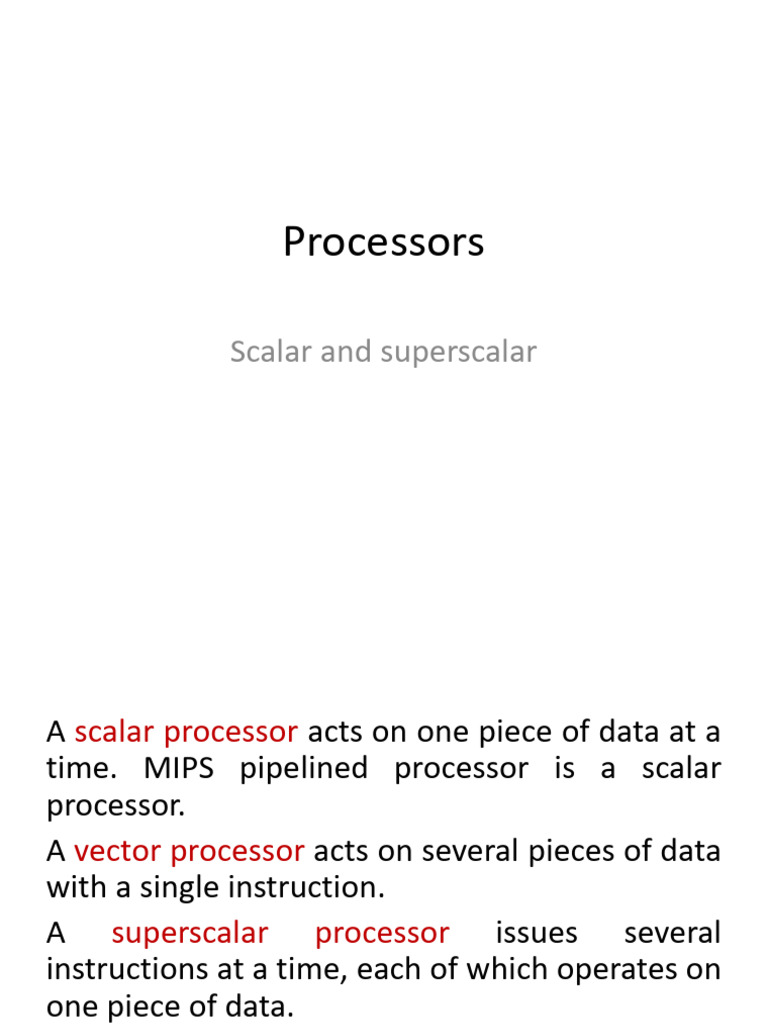 Processors | PDF | Central Processing Unit | Computer Architecture