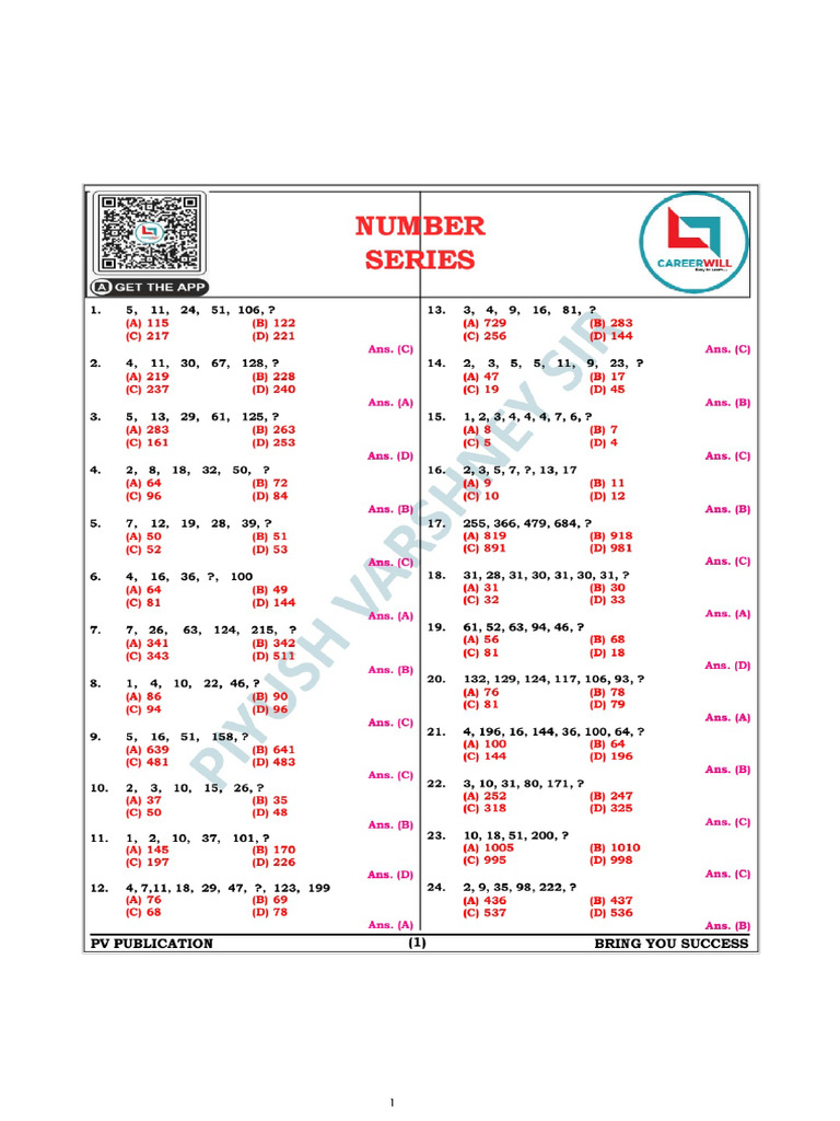 Number Series | PDF