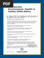 Cummins Health, Safety, and Environment Policy | PDF | Business | Economies