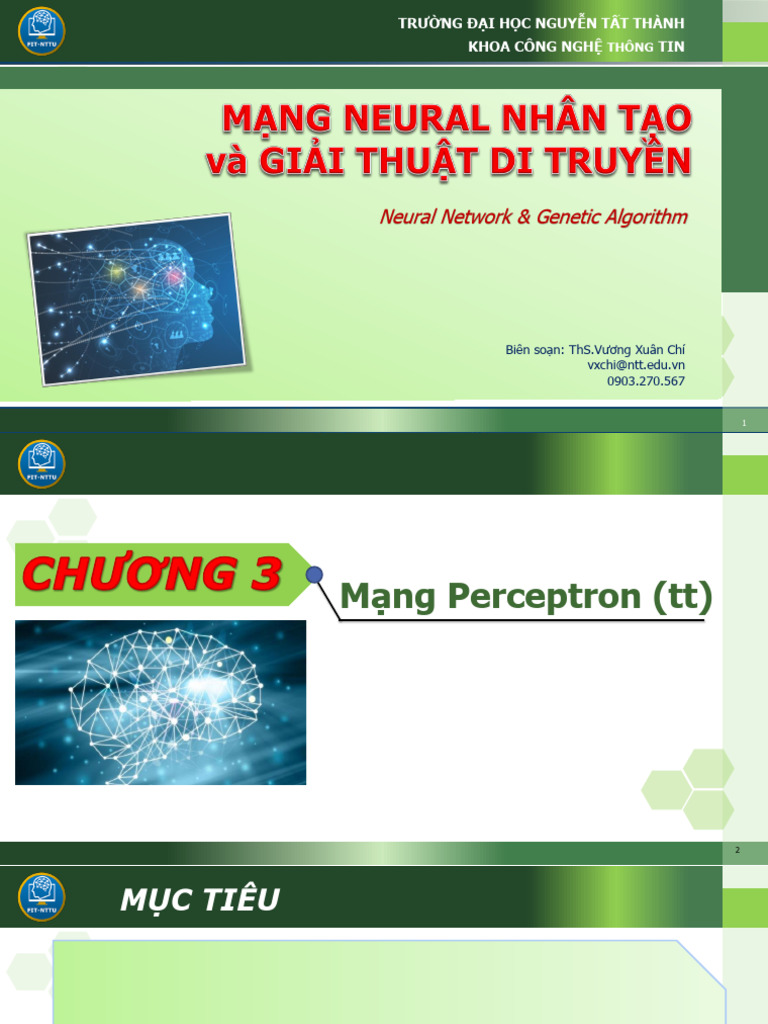 Chuong 3 - Mạng Perceptron_2 | PDF