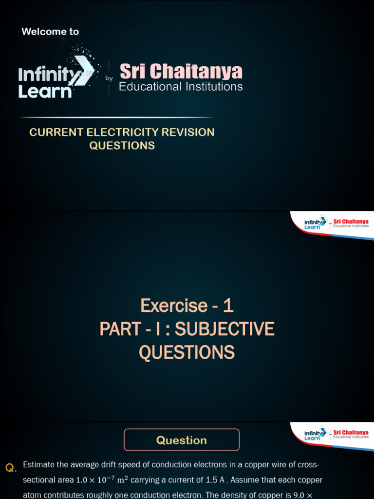 Current Electricity Revision Questions New Fc | PDF | Applied And ...