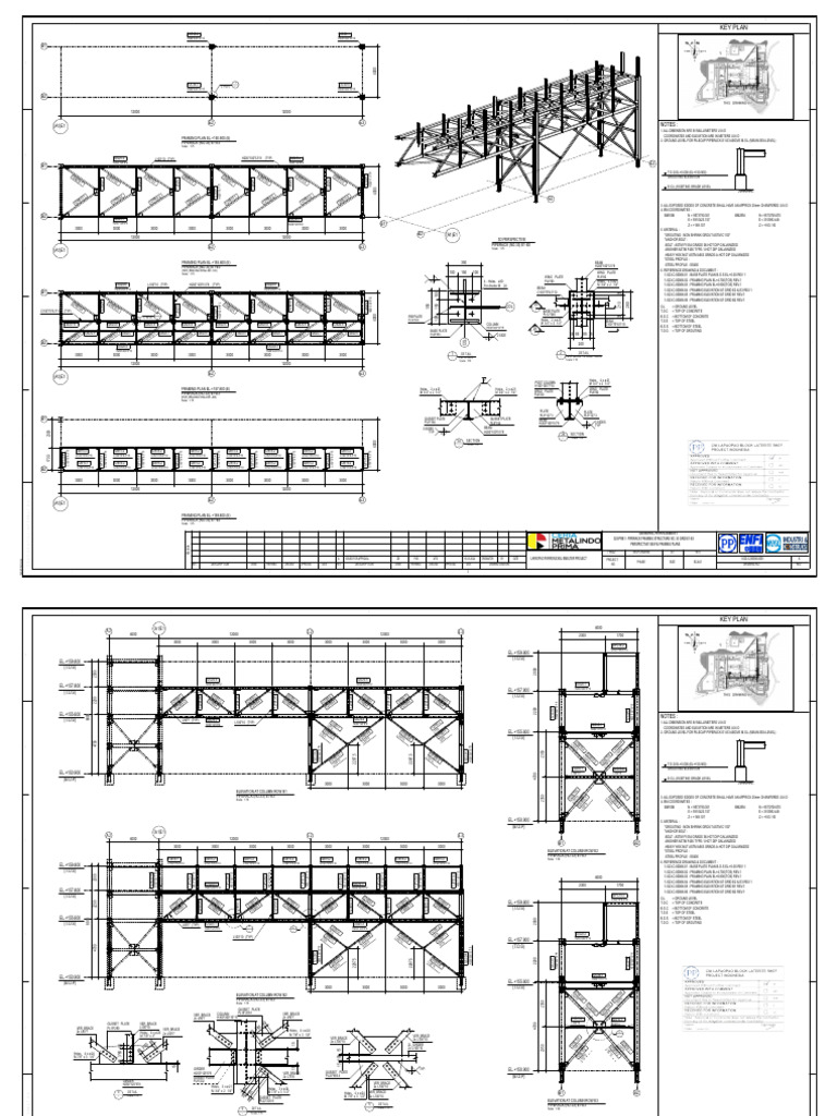 Pipe Rack Branch E1-E3 | PDF | Building Materials | Civil Engineering
