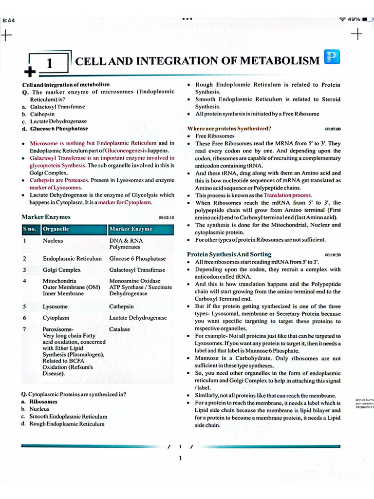 Biochem Ed5 @nextprepladdernotes | PDF