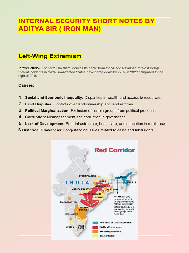 Internal Security Notes- ADITYA SIR | PDF | Money Laundering ...